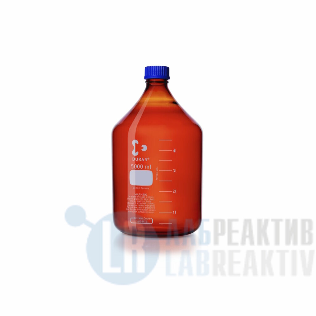 Бутыль DURAN® Original 5000 мл, GL45, с завинчивающейся синей крышкой и ...