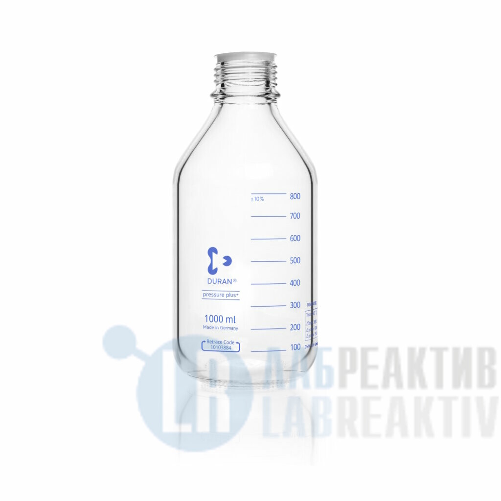 Бутыль DURAN® pressure plus+ GL 45, 1000 мл, без крышки и сливного ...